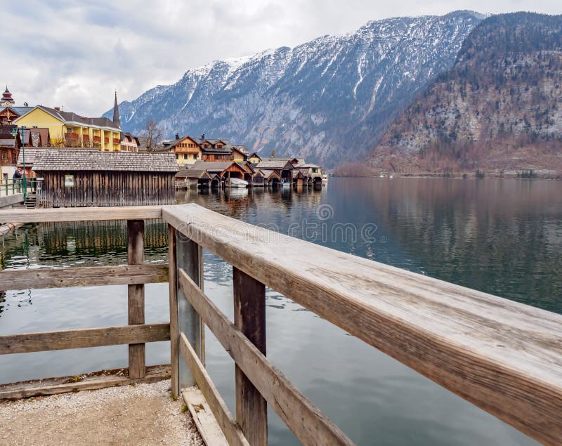 The Atmosphere in the Village Hallstatt Austria Editorial Image - Image ...
