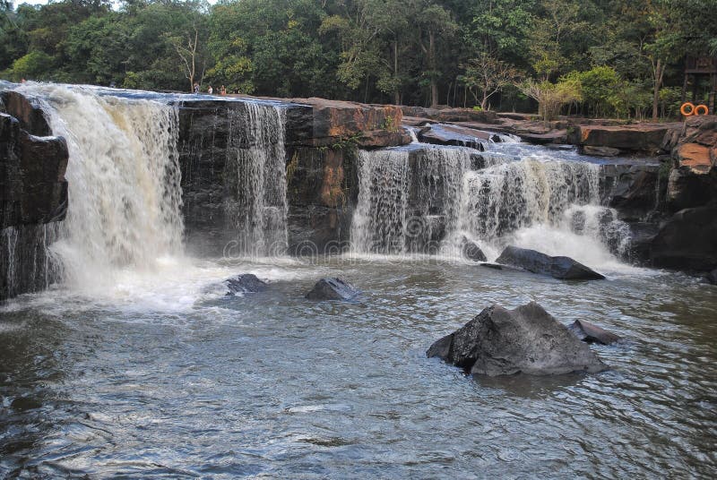 Atmosphere of the Waterfall Stock Image - Image of clean, refreshing ...
