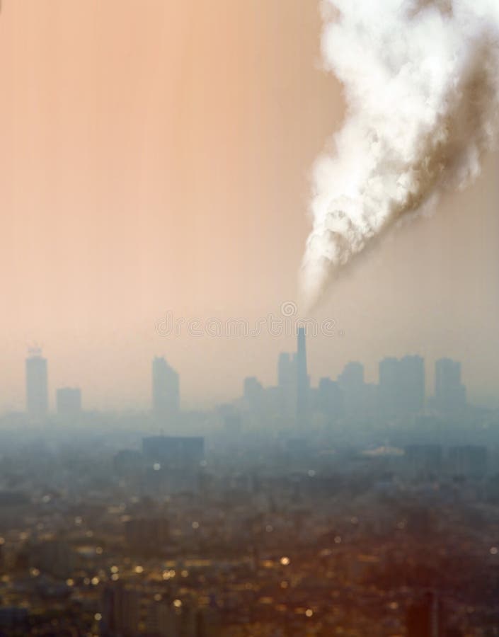Atmospheric air pollution stock photo. Image of architecture - 11560262