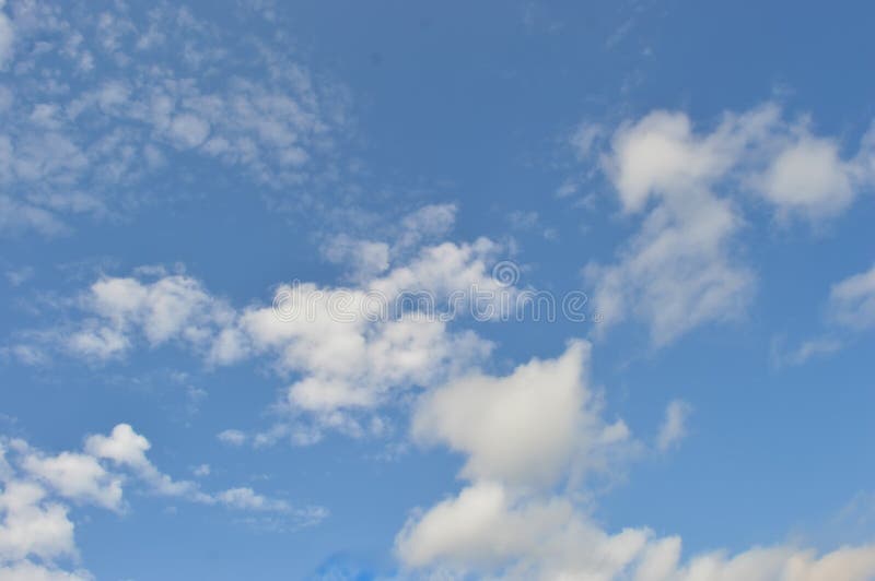 The Atmospheric Heavenly Blue Sky Cloud Stock Photo - Image of ...