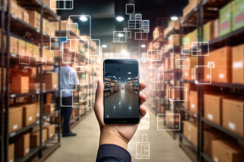 Moment that Illustrates the Magic of Online Shopping. Generative AI ...