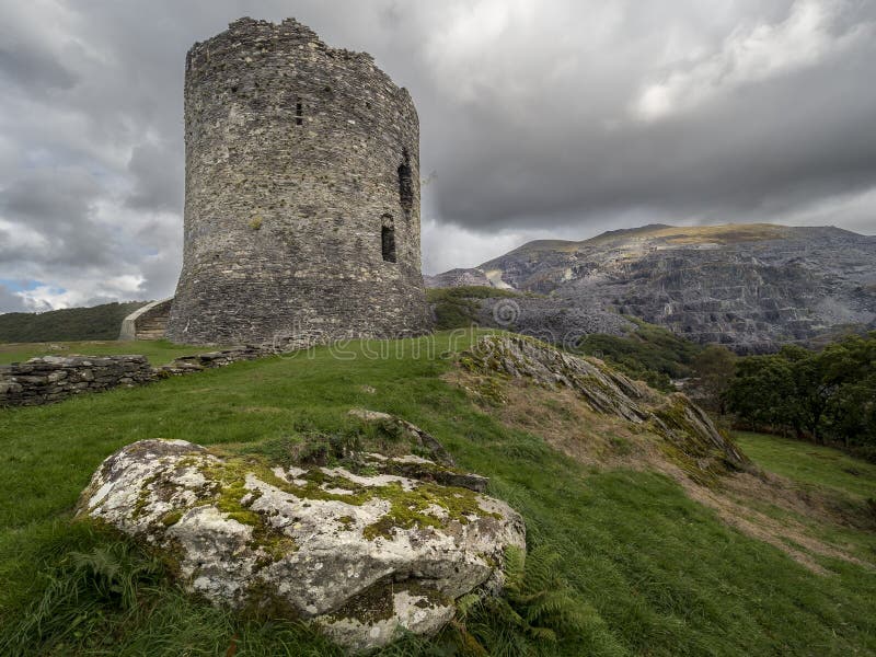 Atmospheric Old Historic Tower Ruin Stock Image - Image of forest ...