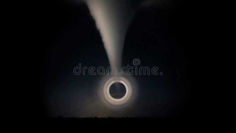 Atmospheric Phenomenon Showcasing a Circular Vortex with Dramatic Cloud ...