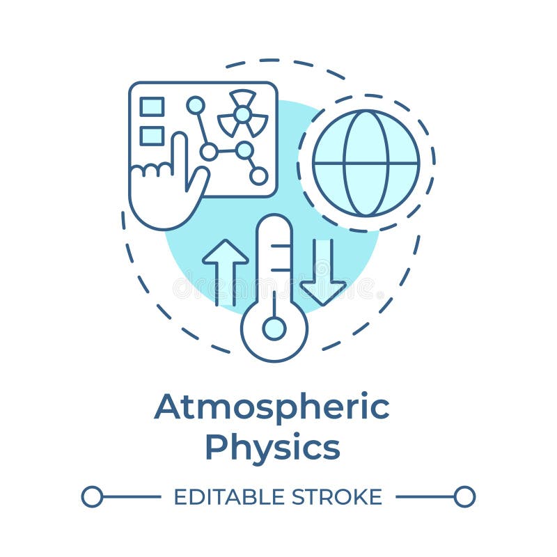 Atmospheric Physics Soft Blue Concept Icon Stock Vector - Illustration ...