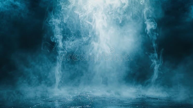Atmospheric Smoke Texture Background, Blue Mist Effect, Mysterious ...