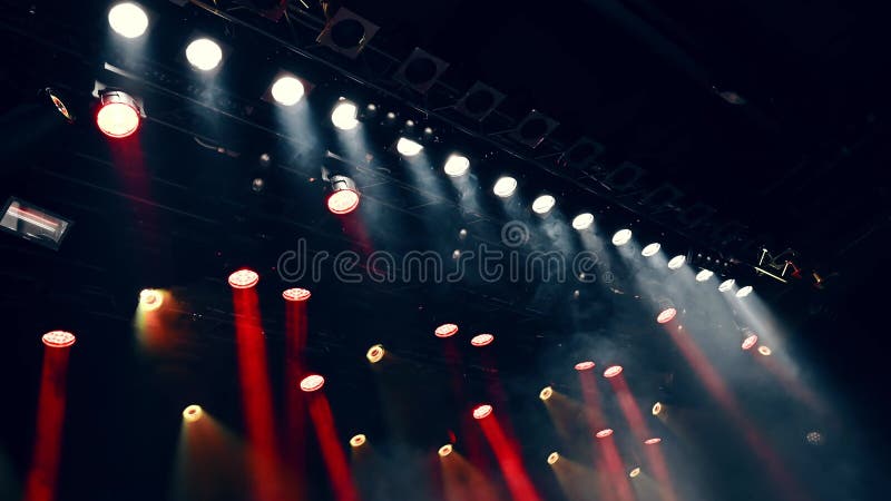 Atmospheric Stage Light Lightning during the Concert and Show Stock ...