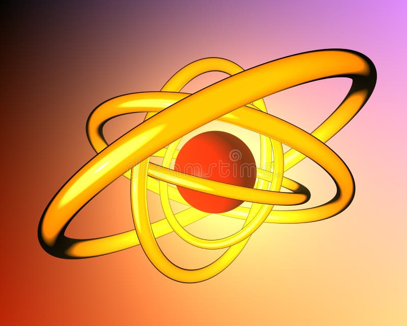 Atom stock illustration. Illustration of matter, clipart - 1201092