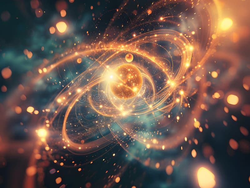 Atom Abstrac Background, Molecular Science Background Image and Atomic ...