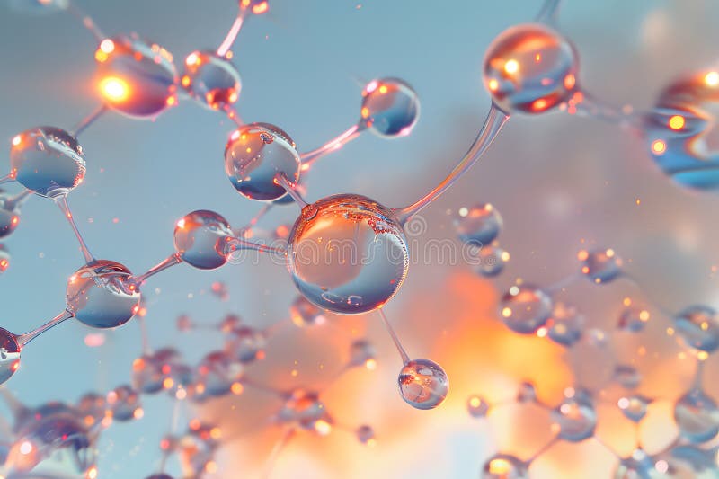 Atom Abstrac Background, Molecular Science Background Image and Atomic ...