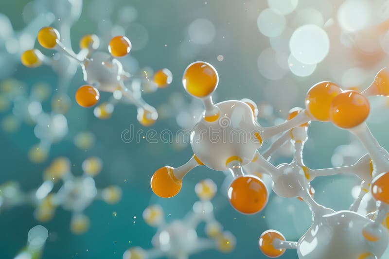 Atom Abstrac Background, Molecular Science Background Image and Atomic ...
