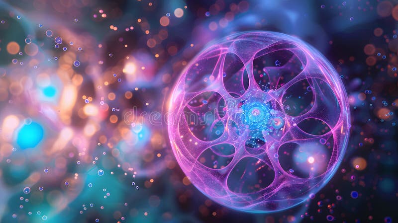 Atom Abstrac Background, Molecular Science Background Image and Atomic ...