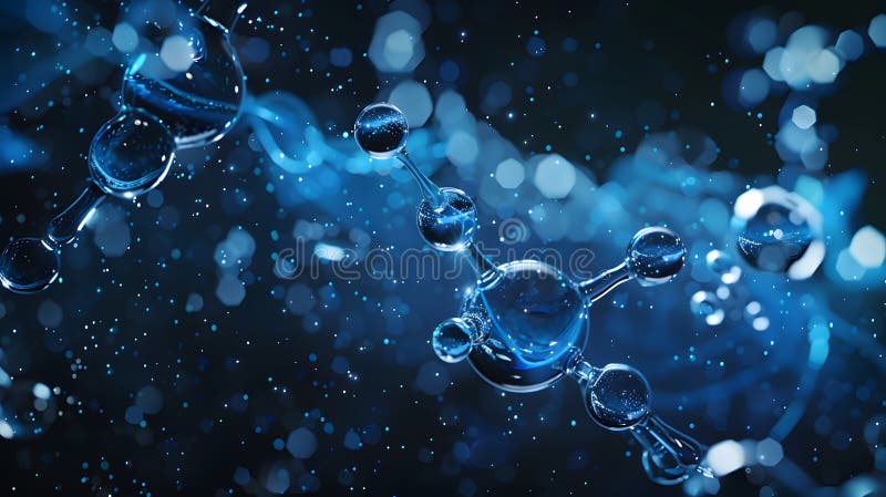 Atom Abstrac Background, Molecular Science Background Image and Atomic ...