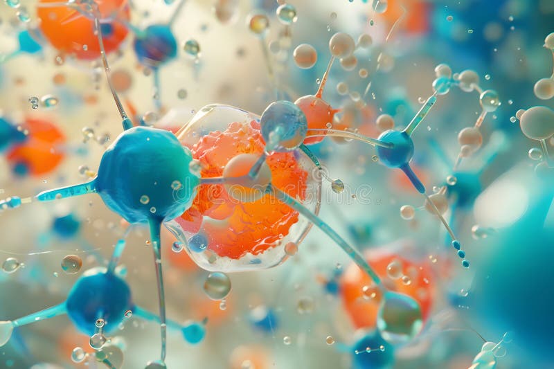 Atom Abstrac Background, Molecular Science Background Image and Atomic ...