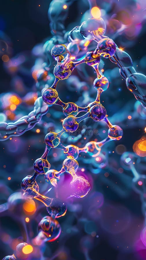 Atom Abstrac Background, Molecular Science Background Image and Atomic ...