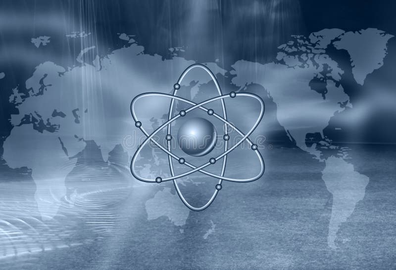 Atom stock illustration. Illustration of environment - 55230894