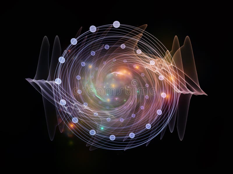 Atom stock illustration. Illustration of fractal, laboratory - 39539174