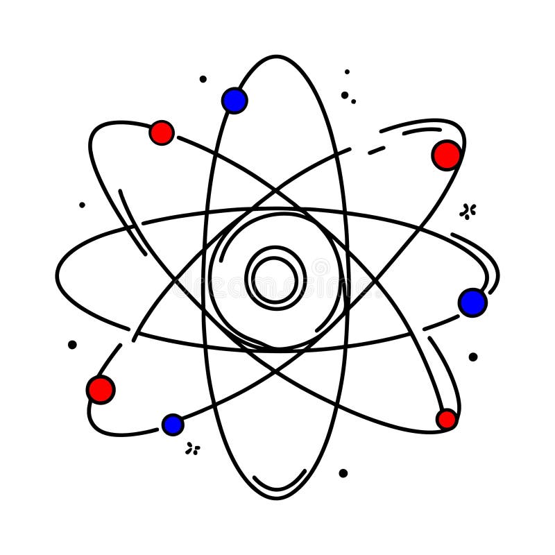 Atom As a Symbol of Science and Various Molecules Around. World Science ...