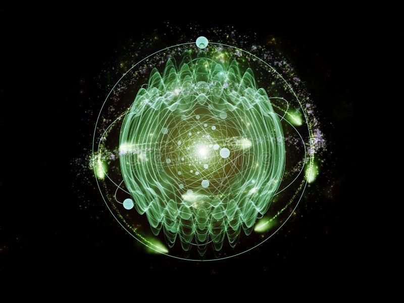Atom stock illustration. Illustration of fractal, laboratory - 39539174
