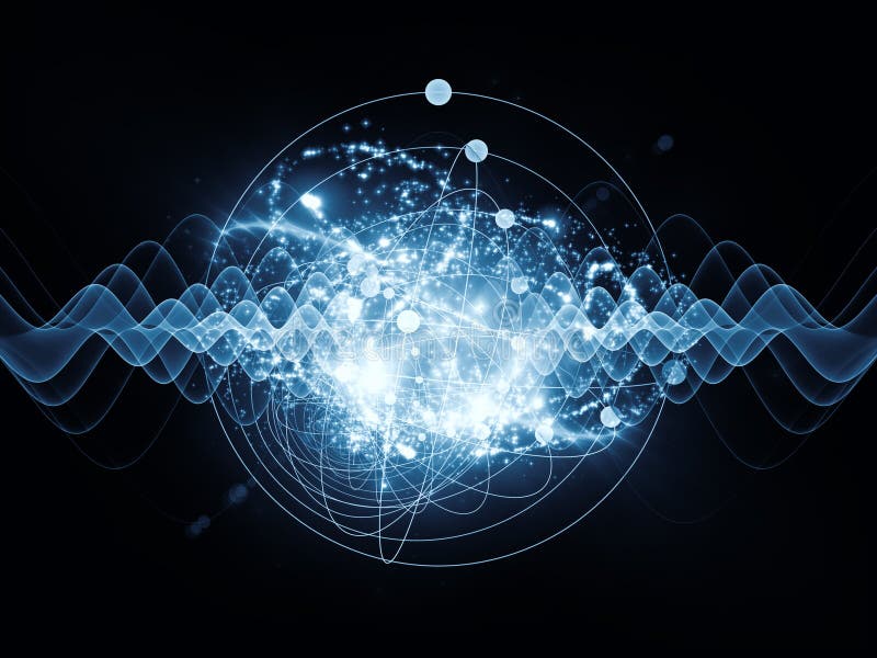 Quantum World, Quantum Mechanics Stock Illustration - Illustration of ...
