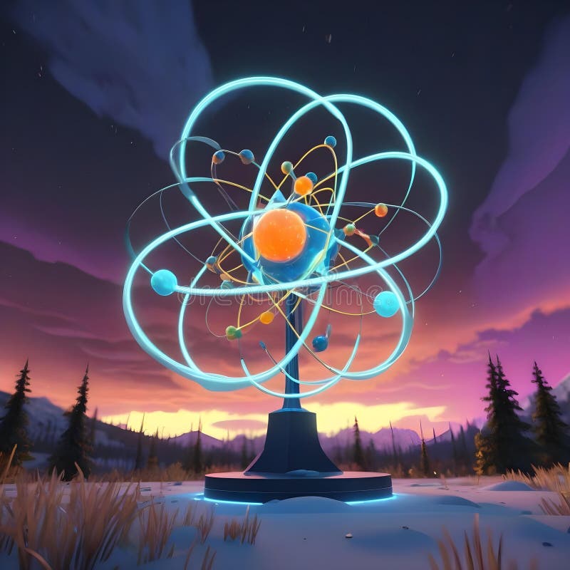 Atom and Aurora Borealis Atomic Structure, Molecule, and Science of ...
