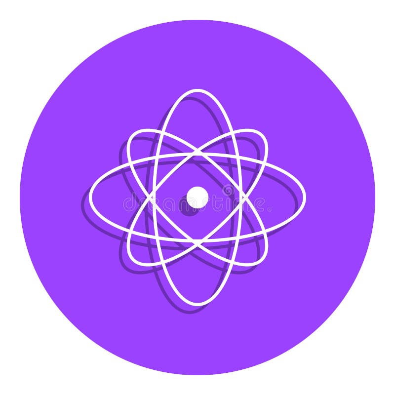 Atom Badge Icon. Simple Glyph, Flat Vector of Web Icons for Ui and Ux ...