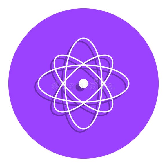 Atom Badge Icon. Simple Glyph, Flat Vector of Web Icons for Ui and Ux ...