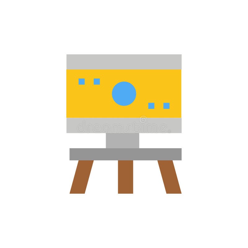 Atom, Board, Science, Space Flat Color Icon. Vector Icon Banner ...