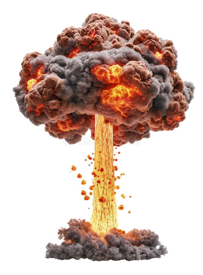 Atom Bomb Atomic Nuclear Explosion Mushroom Cloud Stock Photo ...