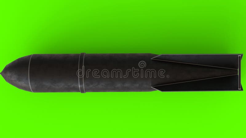 Atom Bomb with Green Background Stock Illustration - Illustration of ...