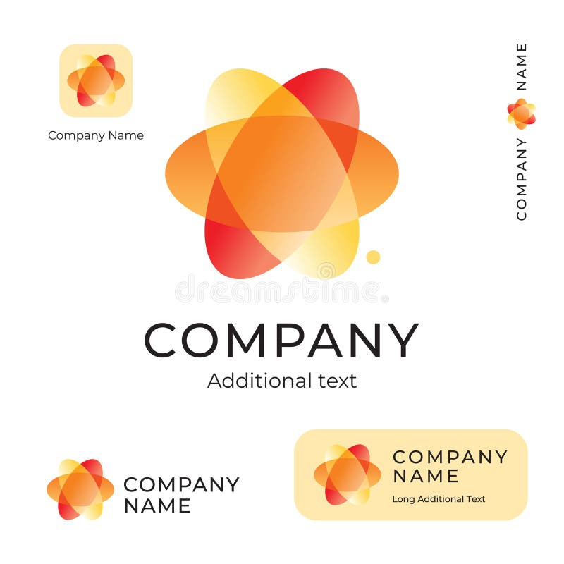 Atom Bright Logo Modern Physics Identity Beautiful Brand and App Icon ...