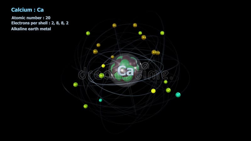 Calcium Atom Model