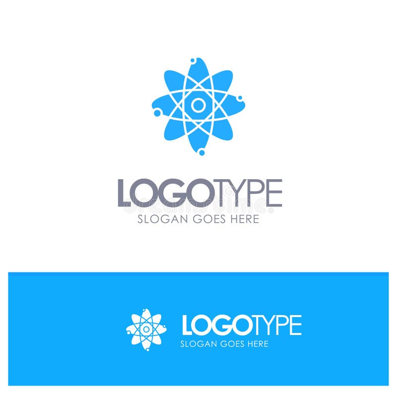 Atom, Chemistry, Molecule, Laboratory Blue Logo Vector Stock Vector ...