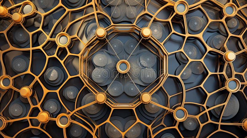 Atom chemistry pattern stock illustration. Illustration of elements ...