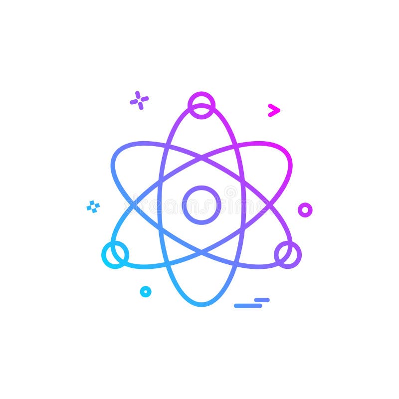 Atom Chemistry Physics Science Icon Vector Design Stock Vector ...