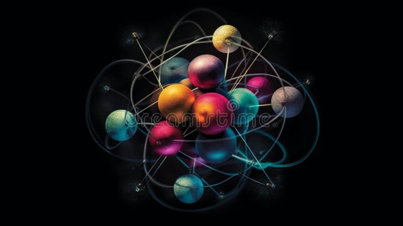 Atom Close Up Background Wallpaper for PowerPoint and Presentations Ai ...