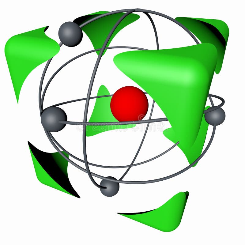 Atom cube stock illustration. Illustration of trees, cube - 79859738