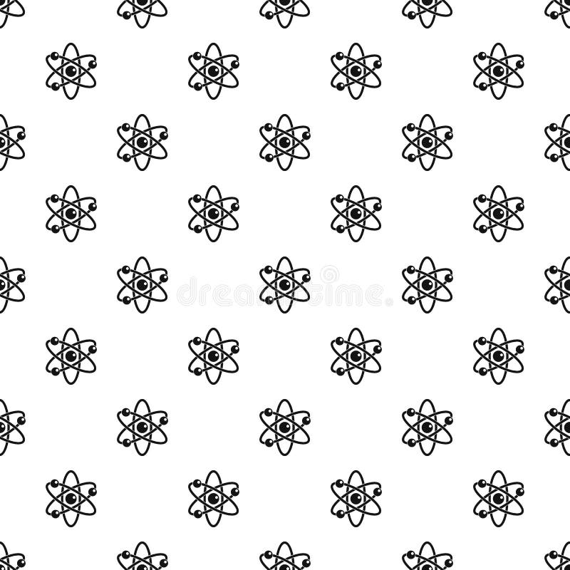 Atom with Electrons Pattern Vector Stock Vector - Illustration of ...