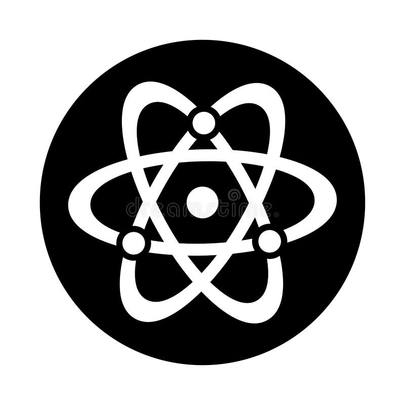 Atom, Energy, Science Icon. Black Vector Design Stock Vector ...