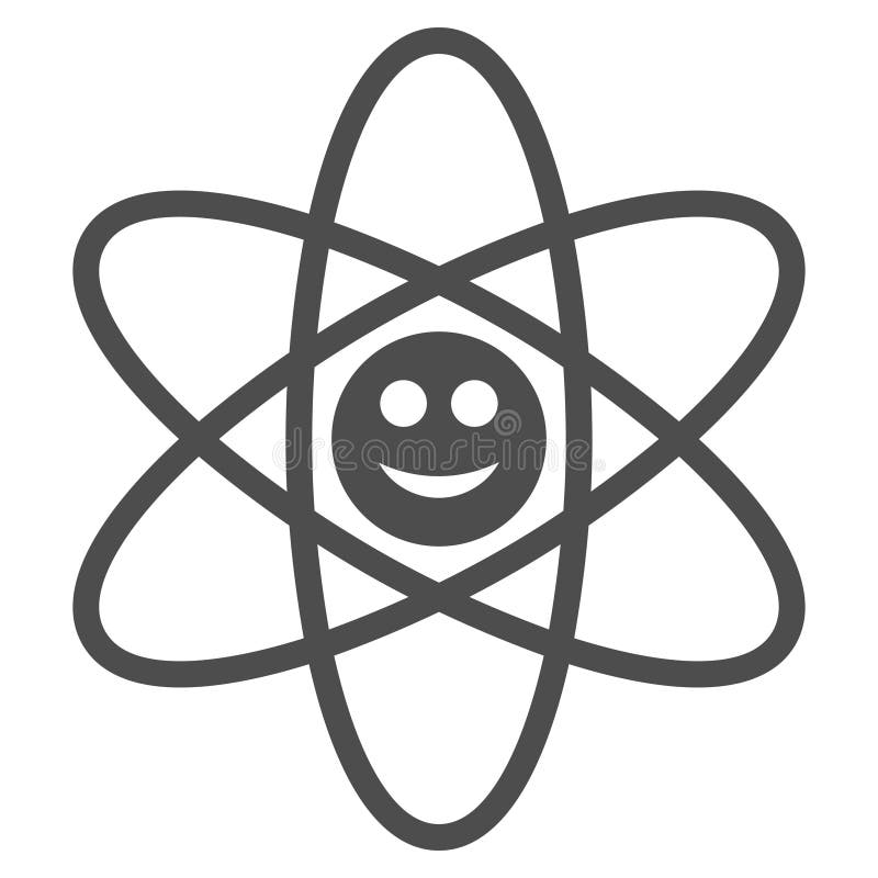 Smiley-átomo stock de ilustración. Ilustración de smiley - 13042582