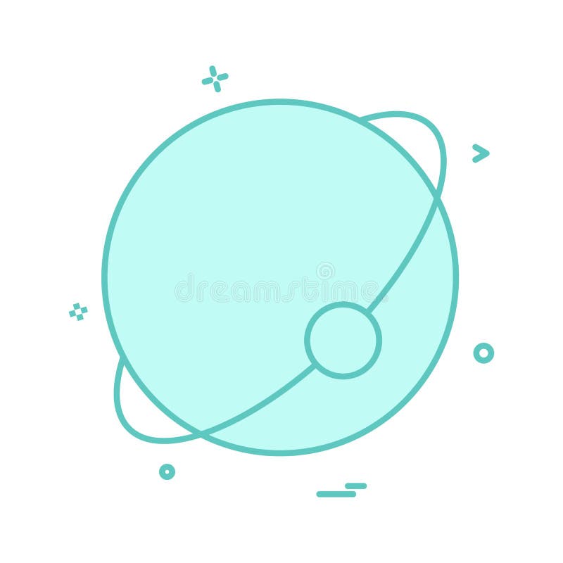 Atom Globe Icon Vector Design Stock Vector - Illustration of flat, concept: 125526485