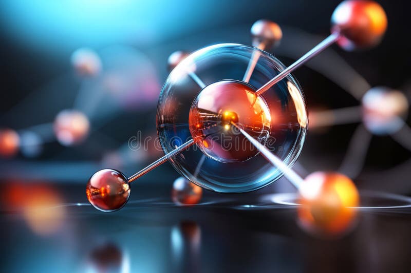 Atom with Glowing Electrons Orbiting the Nucleus. Atomic Structure and ... Atom with Glowing Electrons Orbiting the Nucleus. Atomic Structure and ...