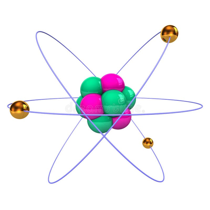 Atom stock illustration. Illustration of experiment, neutron - 30140280