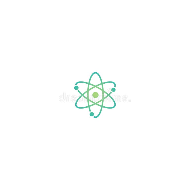 Atom Green - Black Background Stock Illustration - Illustration of ...
