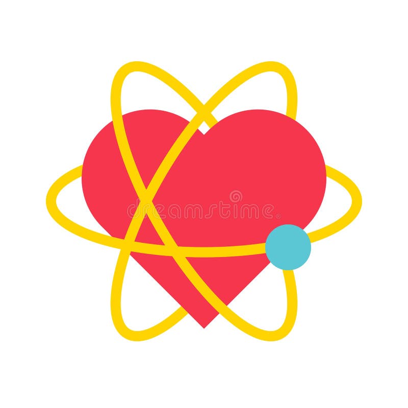 Atom icon stock vector. Illustration of atom, clip, particles - 18397600