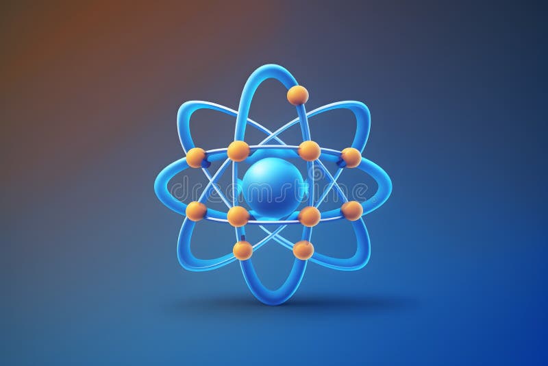 Atom Icon Created with Generative AI Technology Stock Illustration ...