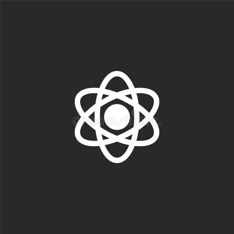 Atom Icon. Filled Atom Icon for Website Design and Mobile, App ...