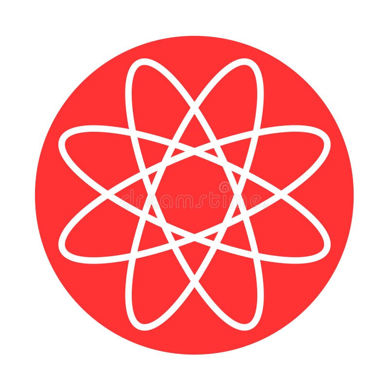 Atom Icon Illustration Simple Atom Medical Symbol Stock Vector ...