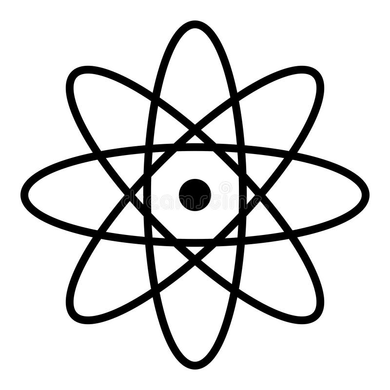 Atom Icon Illustrator Vector. Simple Atom Symbol Stock Vector ...