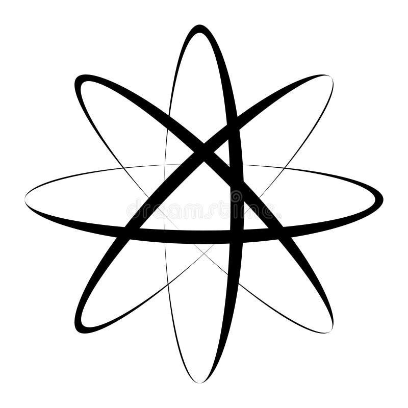 Atom Icon. Modern Abstract Scientific Symbol. Vector Illustration ...