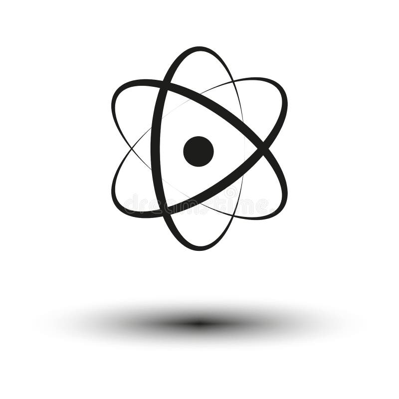 Atom Icon Sign. Vector Illustration Stock Vector - Illustration of atom ...